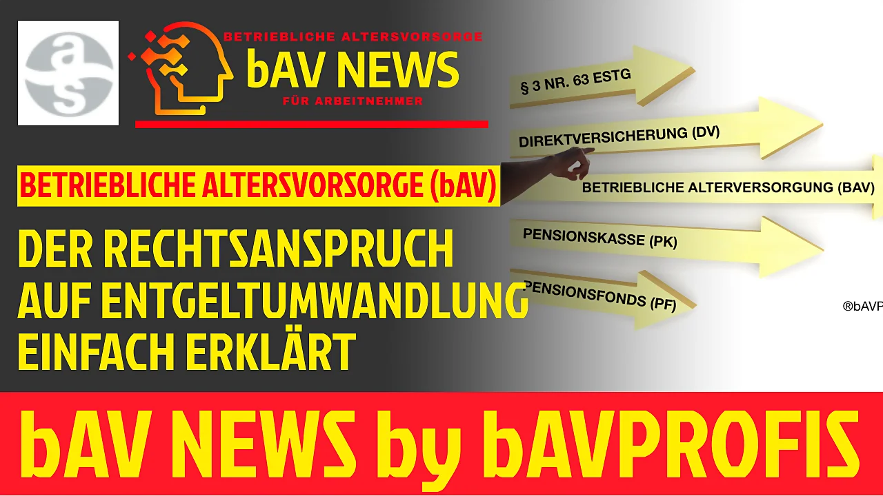 BETRIEBLICHE ALTERSVORSORGE | DAS BILDER ABC DER BAV